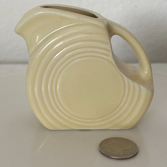 Fiesta Homer Laughlin | Dining | Fiesta Yellow Mini Disc Pitcher | Poshmark
